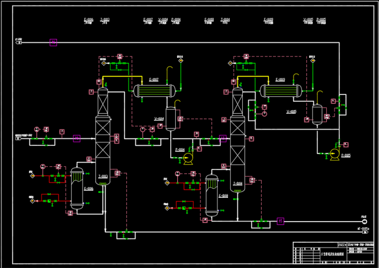 化工CAD图纸 PID 设备装配图下载