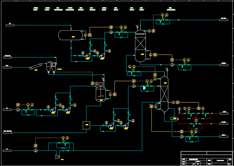 化工CAD图纸 PID 设备装配图下载